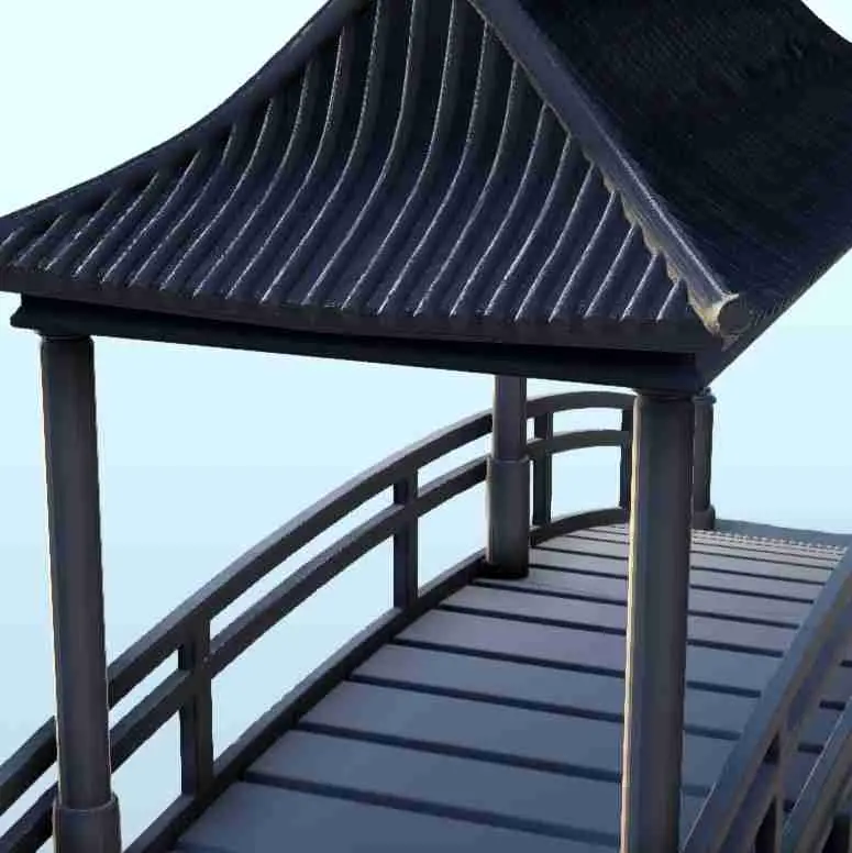Rounded Asian bridge 15 - Japan China Korea Vietnam East | 3D models ...