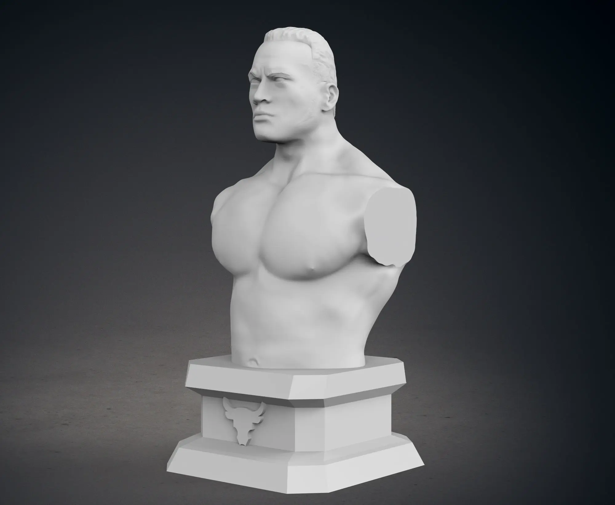 Sculptures & Artworks STL Download - THE ROCK BUST - CLASSIC AND ...