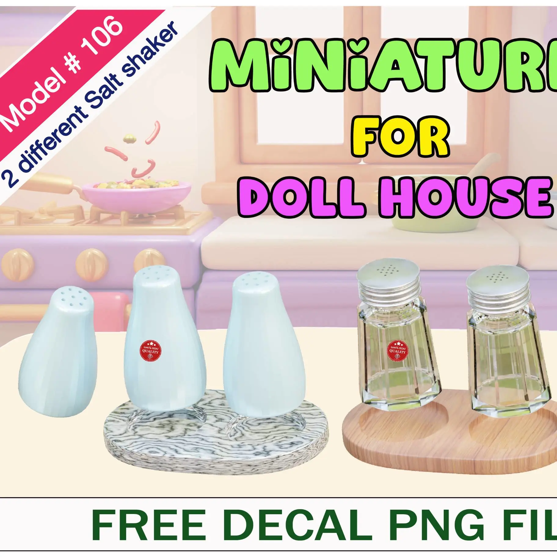 Miniature Games & Accessories STL Download - Set of 2 Different Salt ...