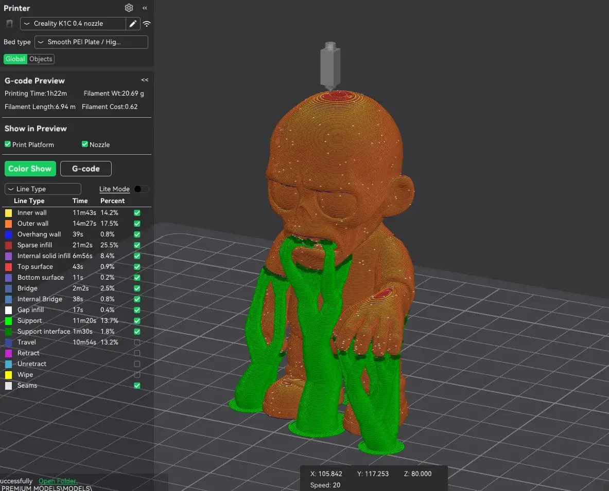 3D Printer Files | 3MF File | Halloween Zombie figurine #2 | Creality Cloud