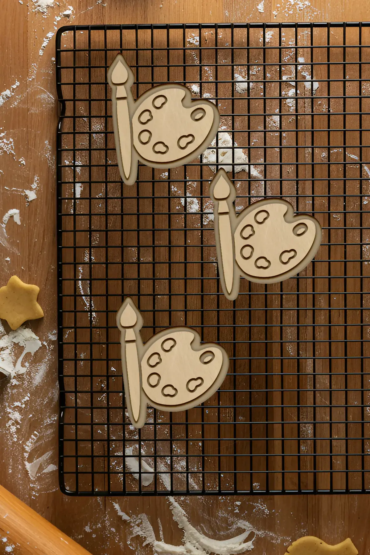 Home Decorations & Ornaments STL Descarga - Paint Cookie Cutter ...