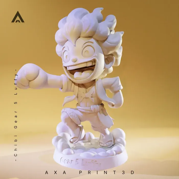 3D Printer Files | 3MF File | Chibi Gear 5 Luffy | Cute Anime STL ...