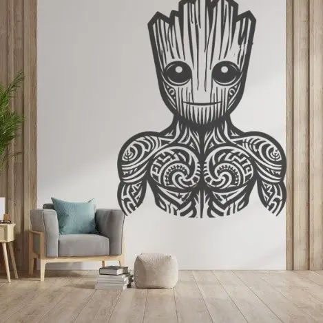Home Decorations & Ornaments STL Download - I am groot wall artby Danu ...