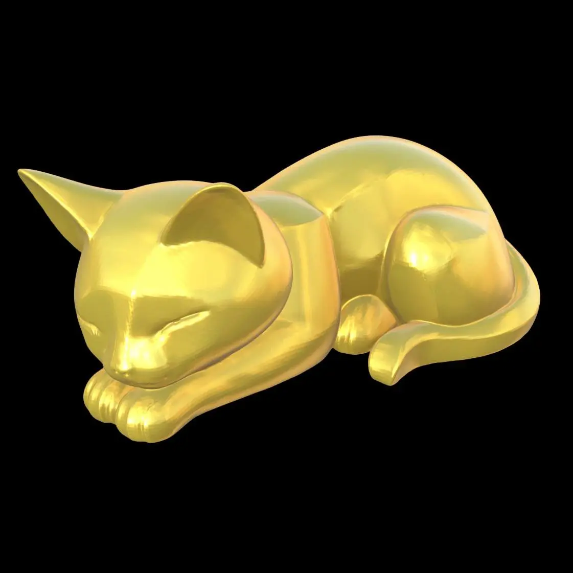 3D Printer Files | 3MF File | Sleeping Cat | Creality Cloud