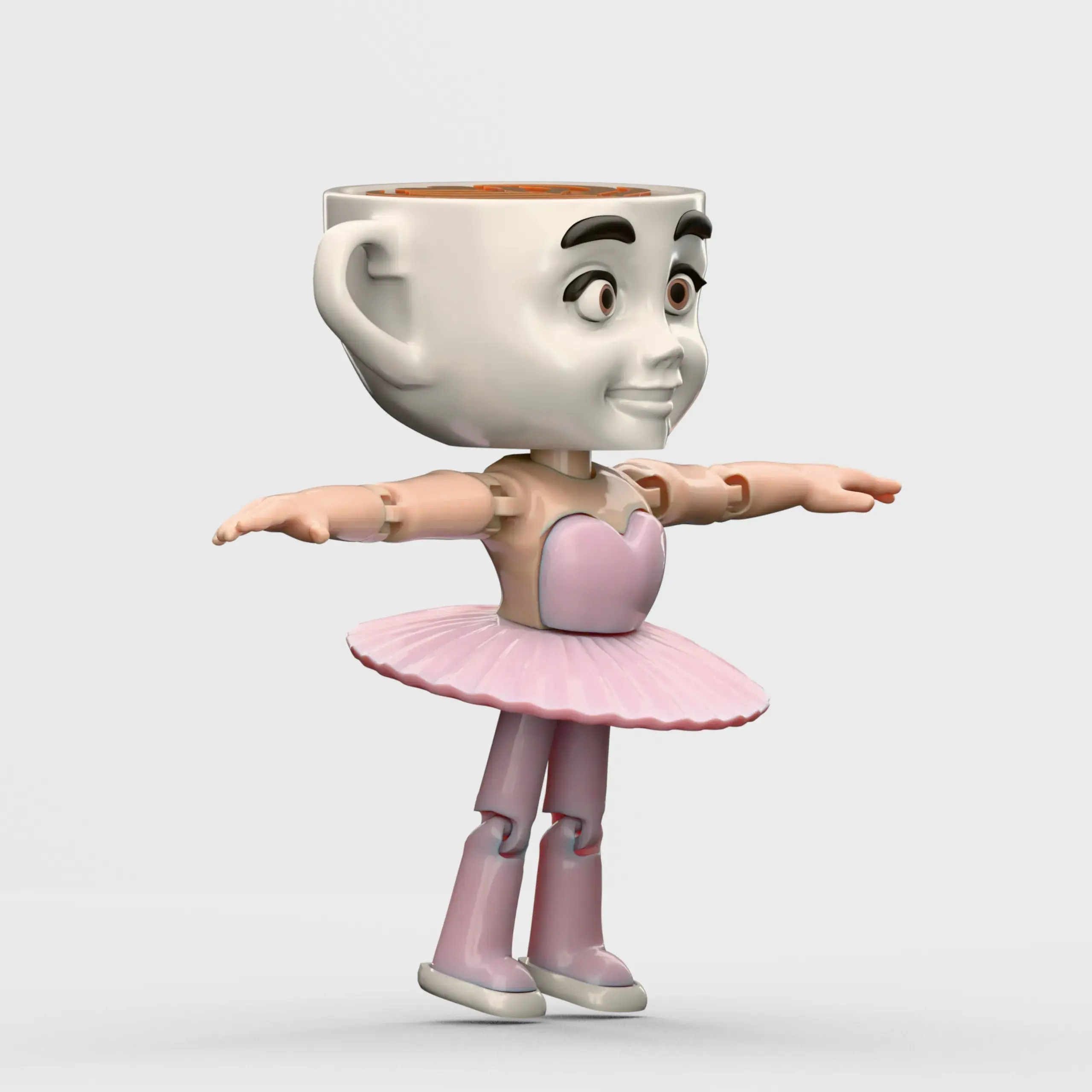 3D Printer Files | 3MF File | Ballerina Capuchina Multicolor Articulated Print in place ...