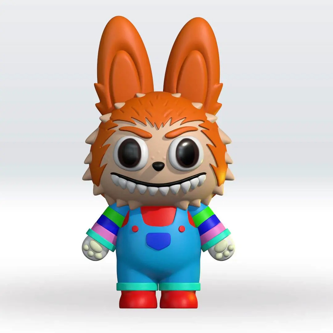 Characters & Creatures STL Download - Labubu Chucky Doll Halloween STL ...