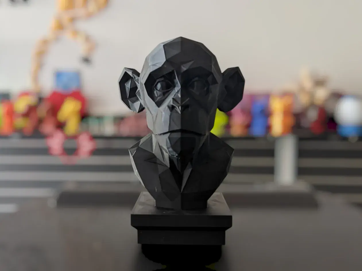 3D Printer Files | 3MF File | Geometric Chimpanzee Bust | Creality Cloud