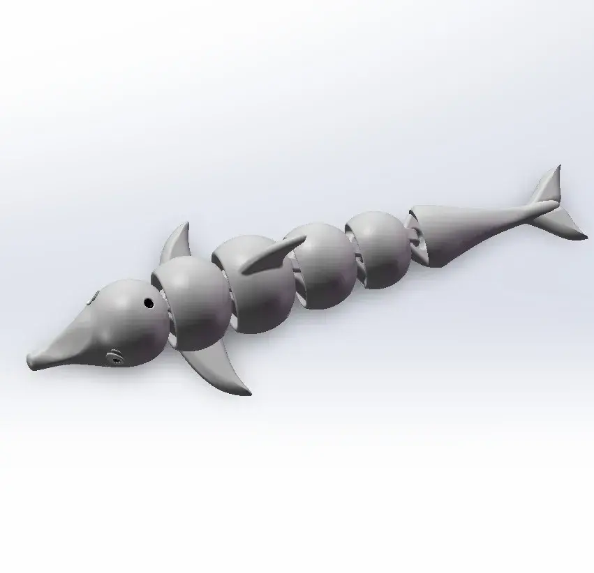 3D Printer Files | 3MF File | Curious dolphin | Creality Cloud
