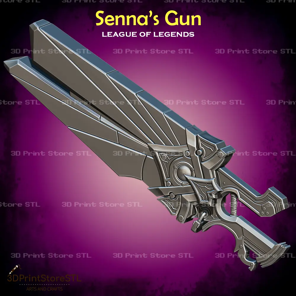 Cosplay STL Download - Sennas Gun Cosplay League of Legends - STL ...