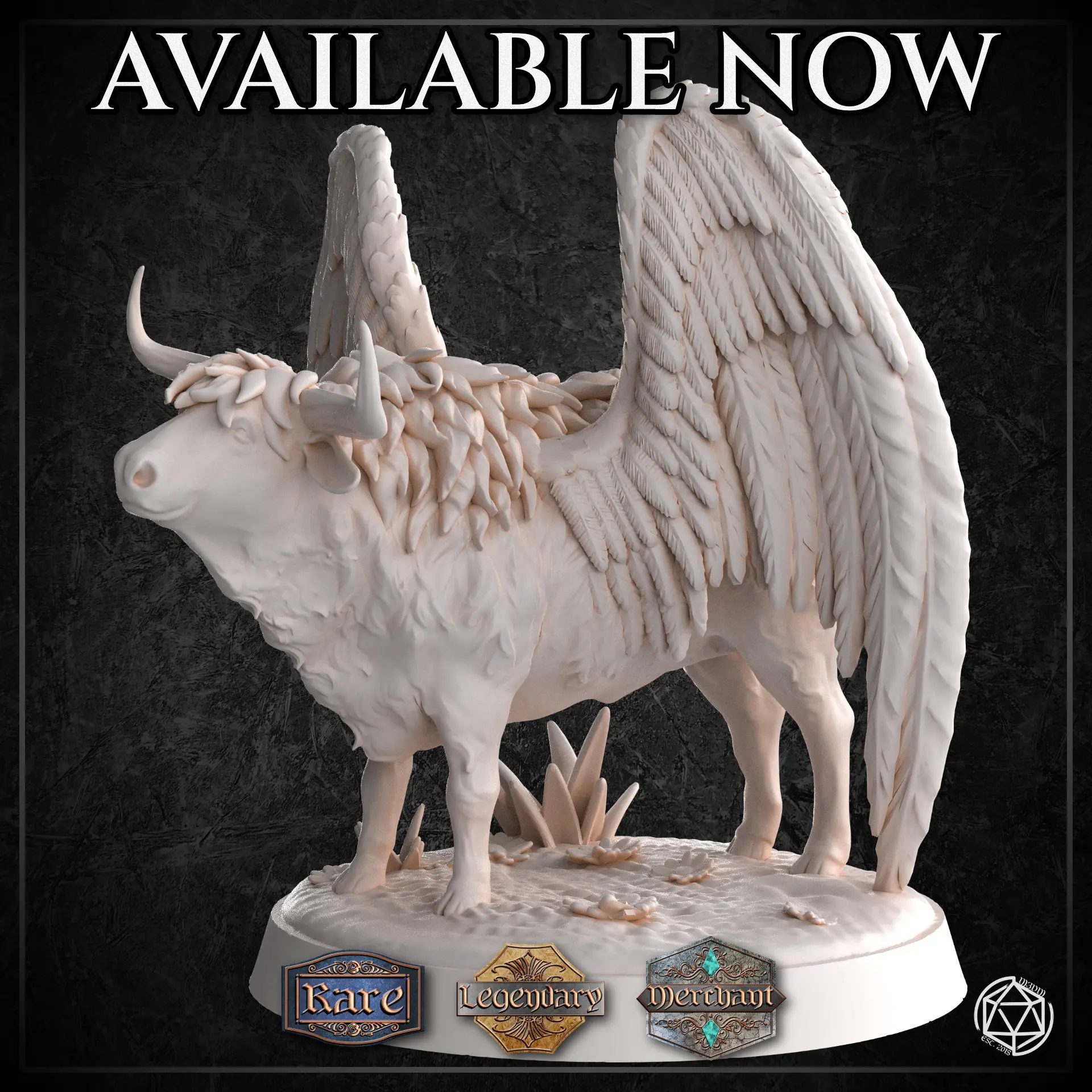 Characters & Creatures STL Download - Highland Cow with and without ...