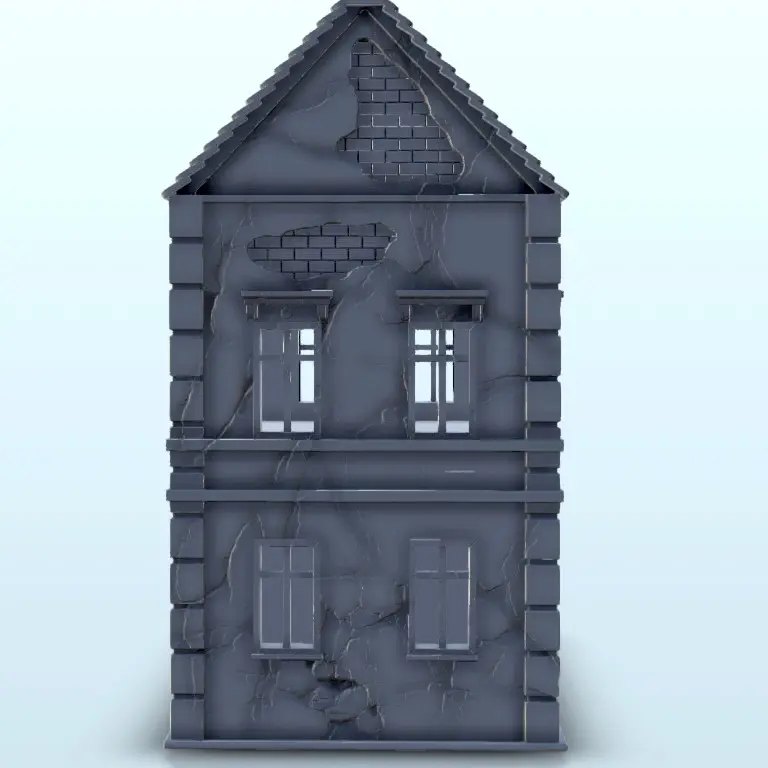 Other STL Download - House 5 - terrain WW2 scenery modern miniatures ...