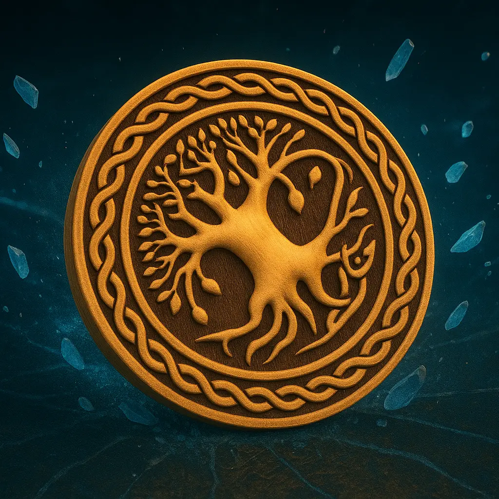 Badges & Coins STL Download - [V7] Tree of Life symbol. Celtic styleby ...