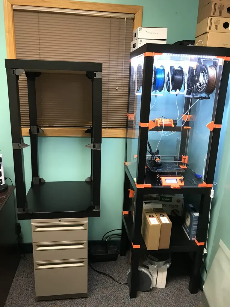 Free Other STL Download - Double Stack IKEA LACK Enclosure V2 (works w ...