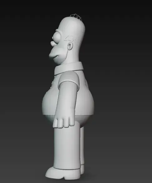 Characters & Creatures STL Download - Homer Simpsonby GoldenDawn