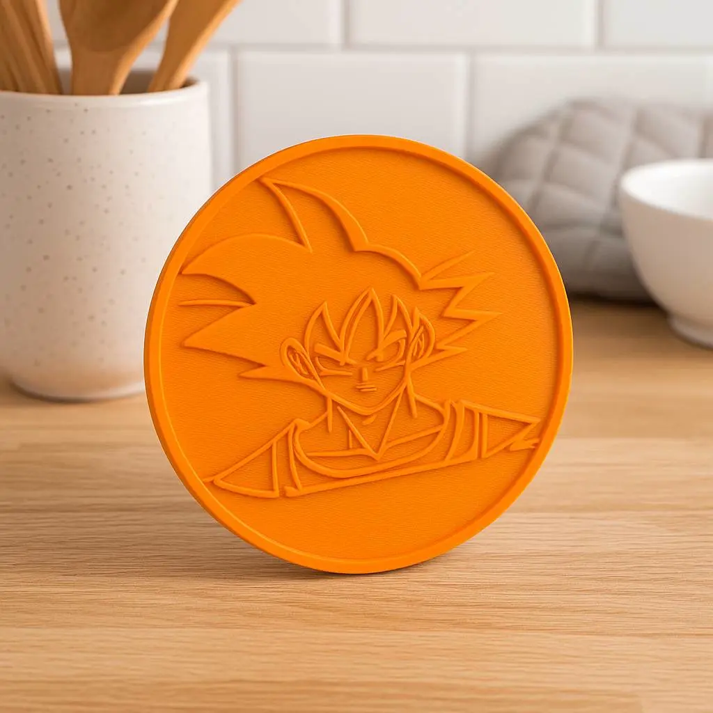 3D Printer Files | 3MF File | Goku Coaster | Creality Cloud