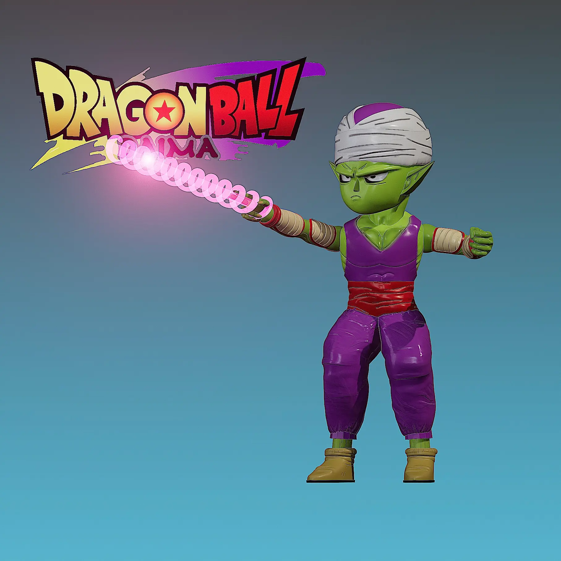 Characters & Creatures STL Download - PICCOLO Jr - Dragon Ball Daimaby ...