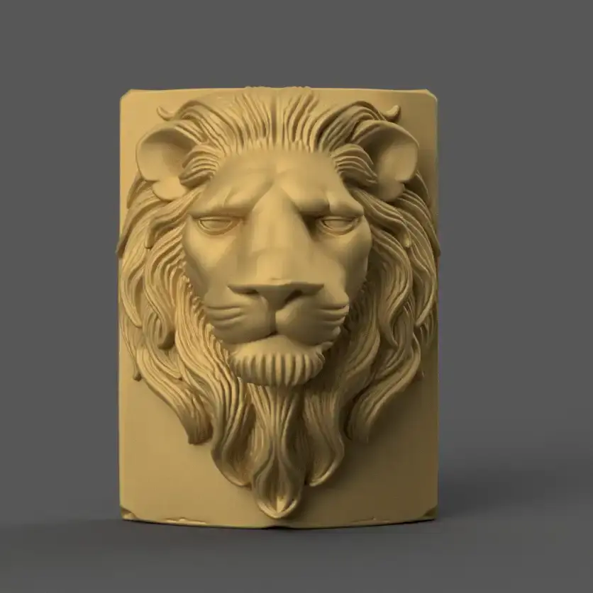 Home Decorations & Ornaments STL Download - Lion Head 3D STL File Wall ...