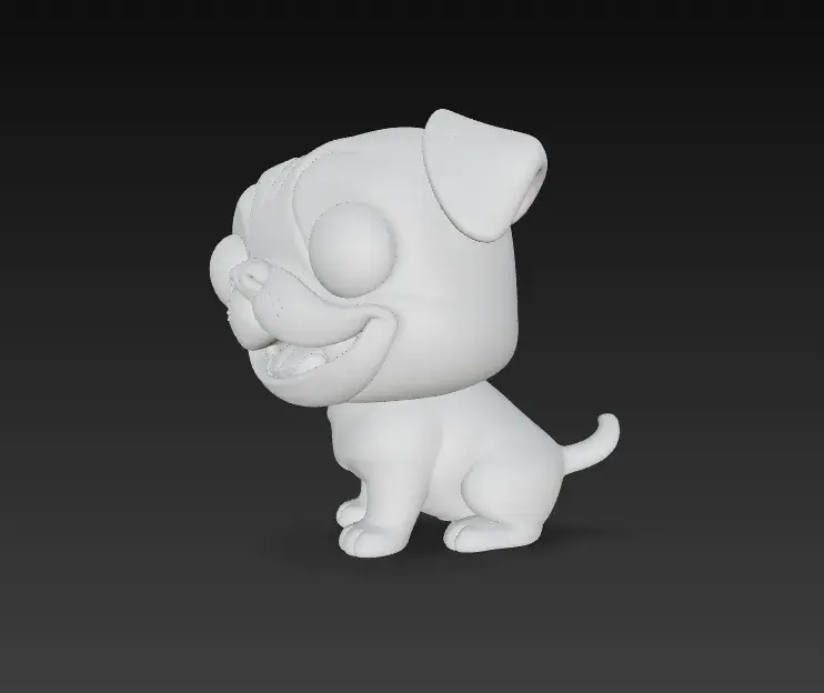 Other STL Download - Funko Pop Pug Sorridenteby Omalveira