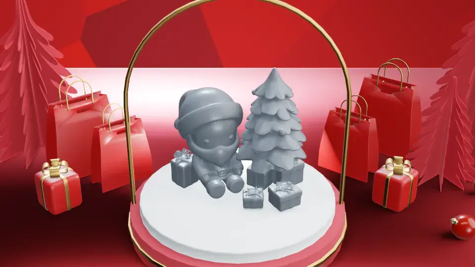 3D Printer Files | 3MF File | Xmas Santa | Creality Cloud