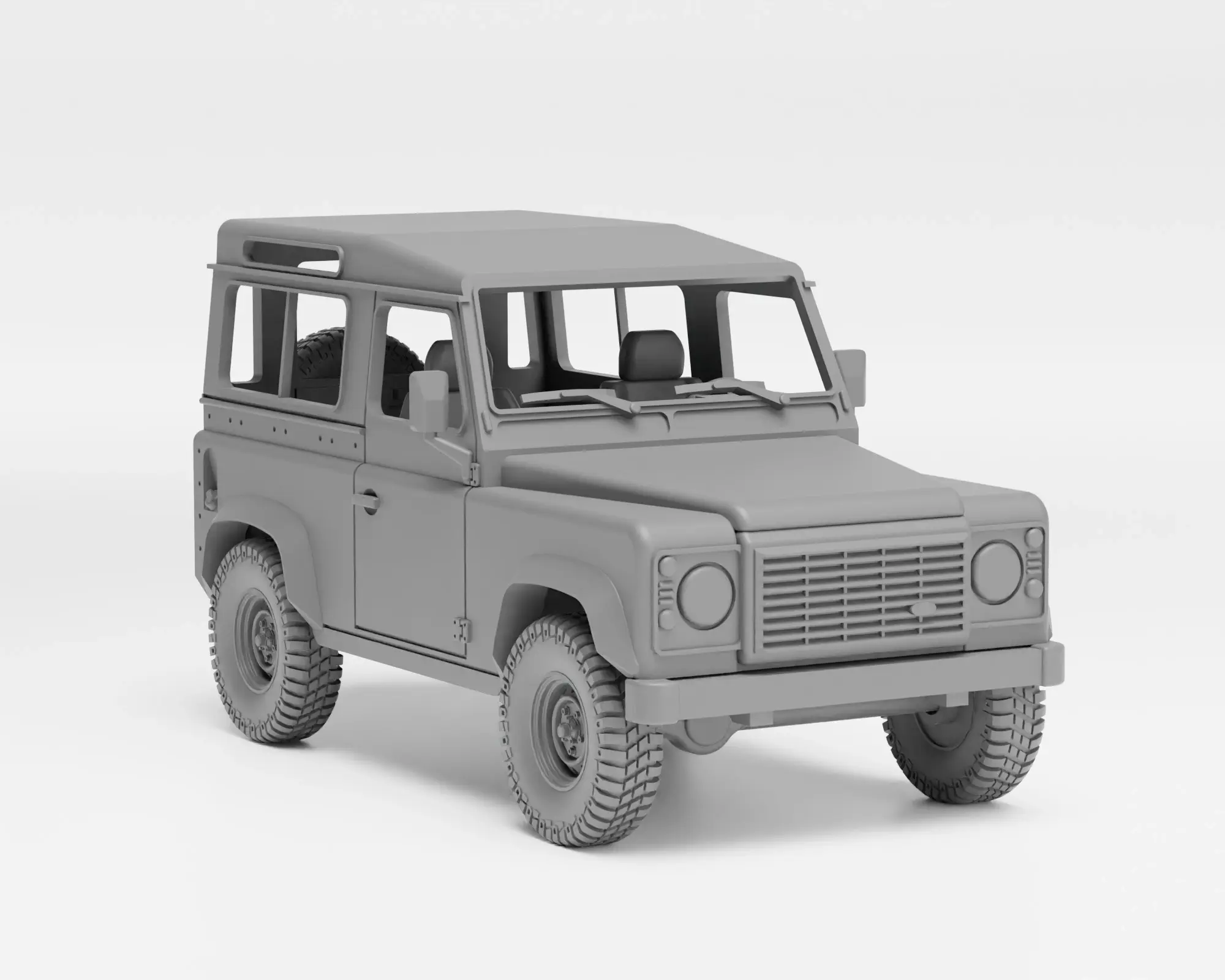 Other STL Download - Land Rover Defender 90 - H0 scale car model kitby ...