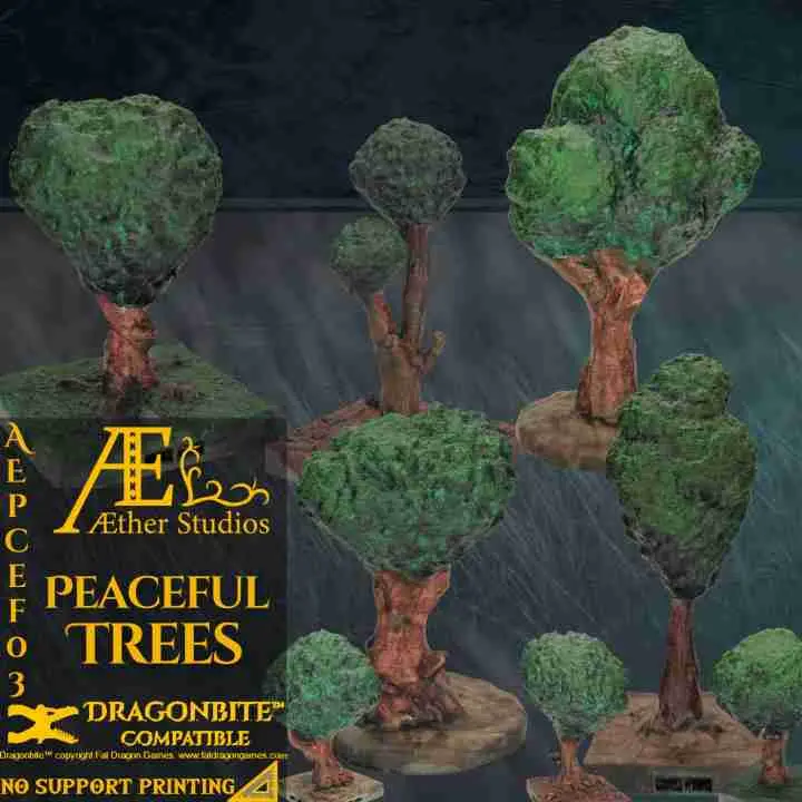 Other STL Download - AEPCEF03 - Peaceful Treesby Aether Studios
