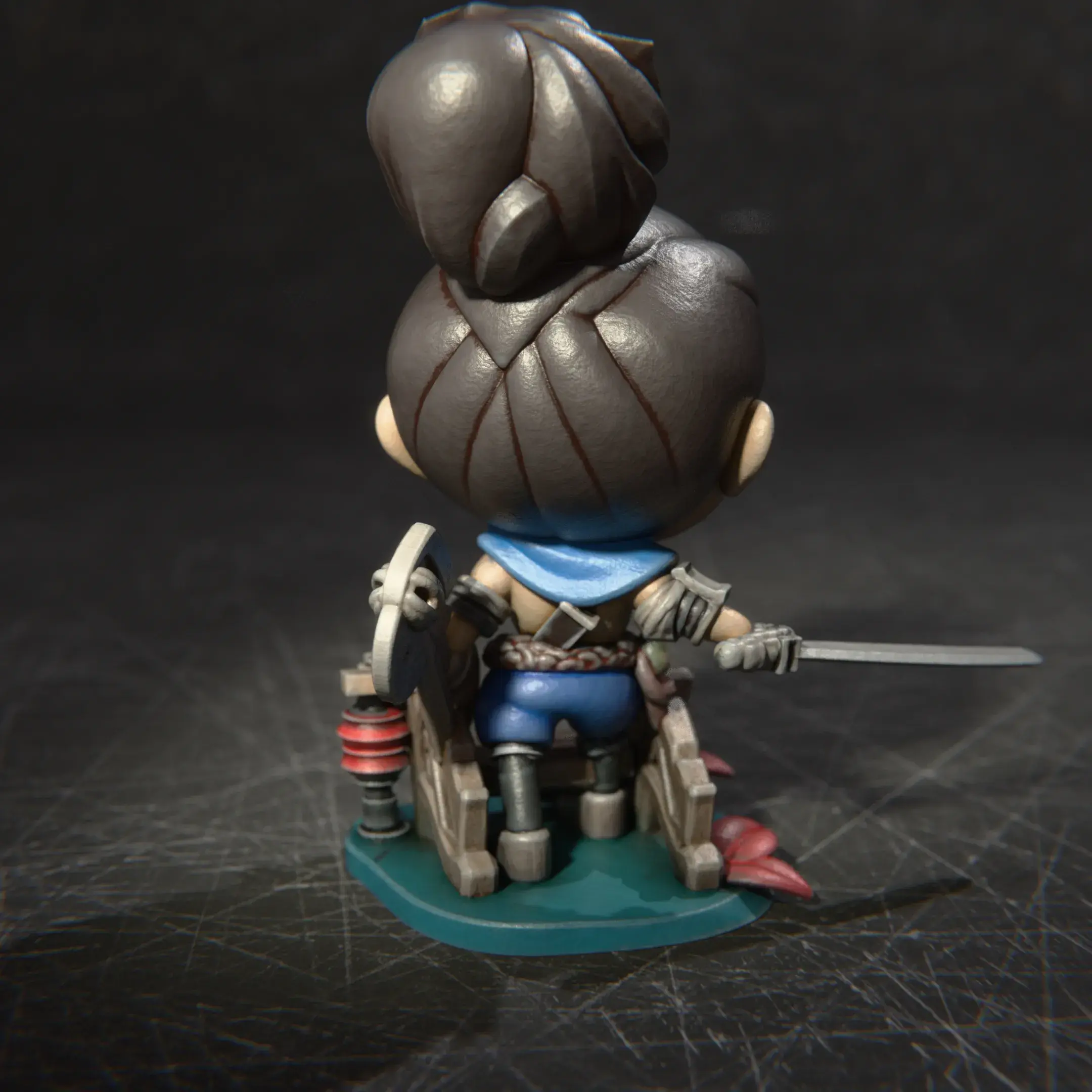 3D Printer Files | 3MF File | Yasuo Miniature LOL Fan Art | Creality Cloud