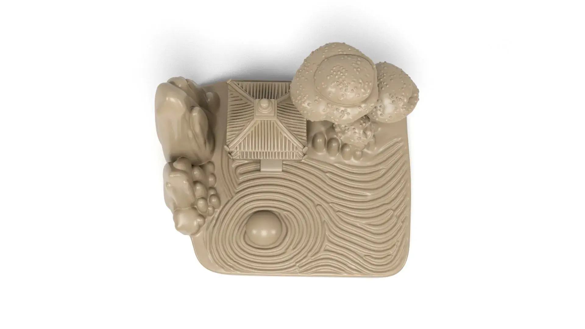 Home Decorations & Ornaments STL Download - Zen Landscape Sculptureby ...
