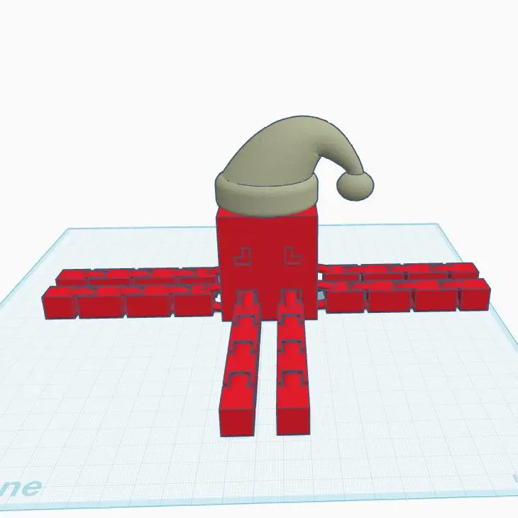 3D Printer Files | 3MF File | Minecraft Christmas flexi squid ...