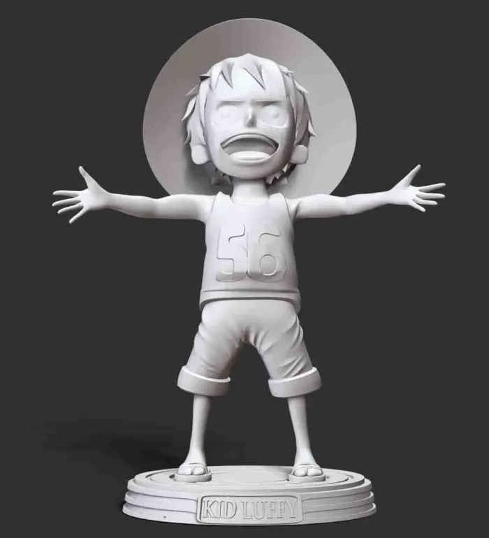 Characters & Creatures STL Download - Kid Luffy - One Pieceby Bon Bon Store