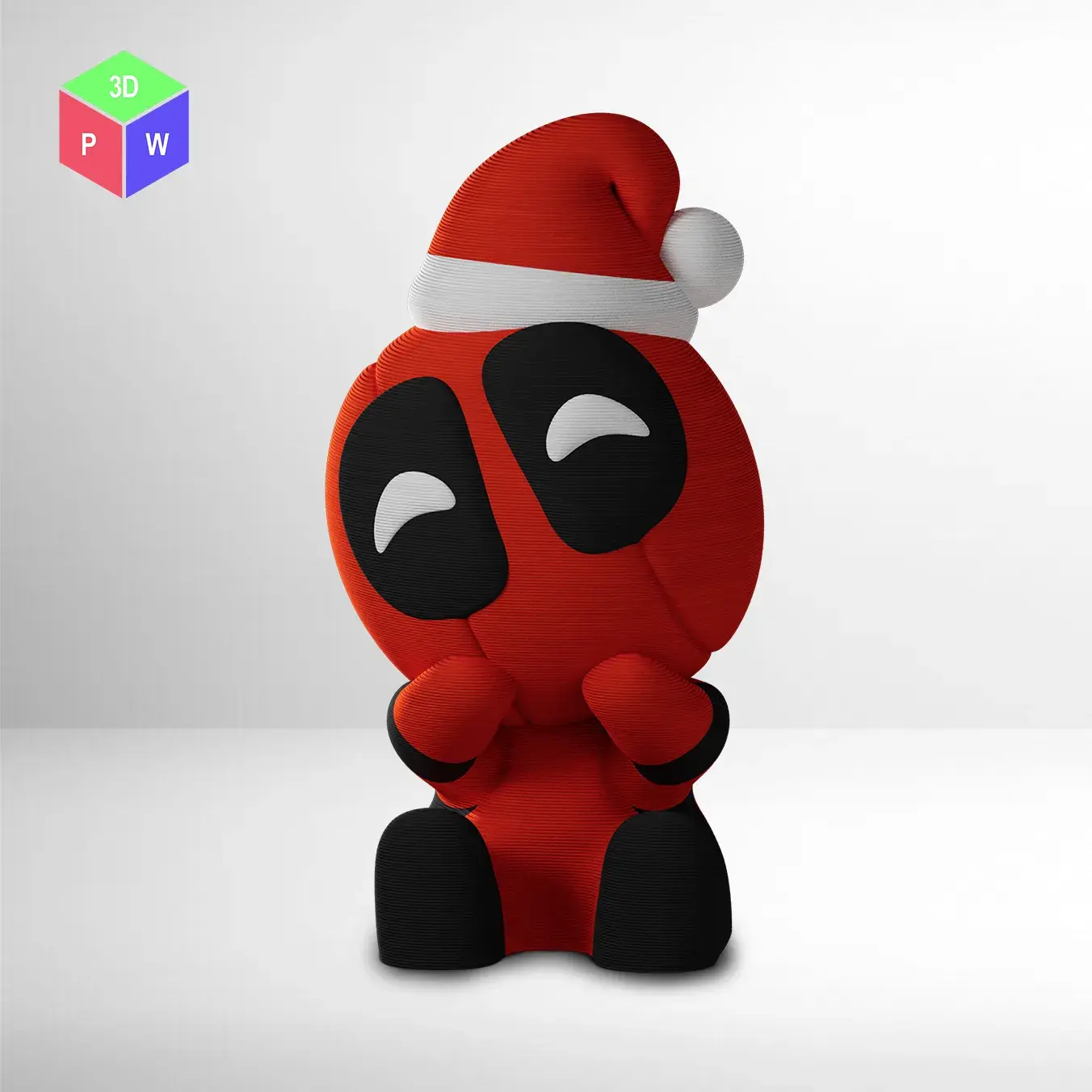 Other STL Download - SANTA DEADPOOL TOY PLUS KEYRINGby 3D PRINT WIZARDRY