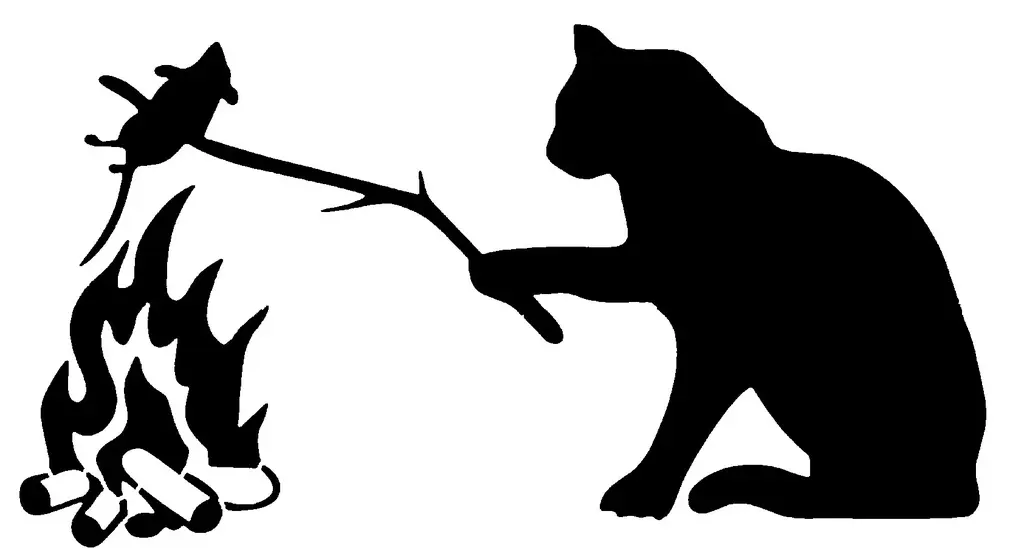 Free Digital Art STL Download - Cat Fire stencilby SMT_M 🦊