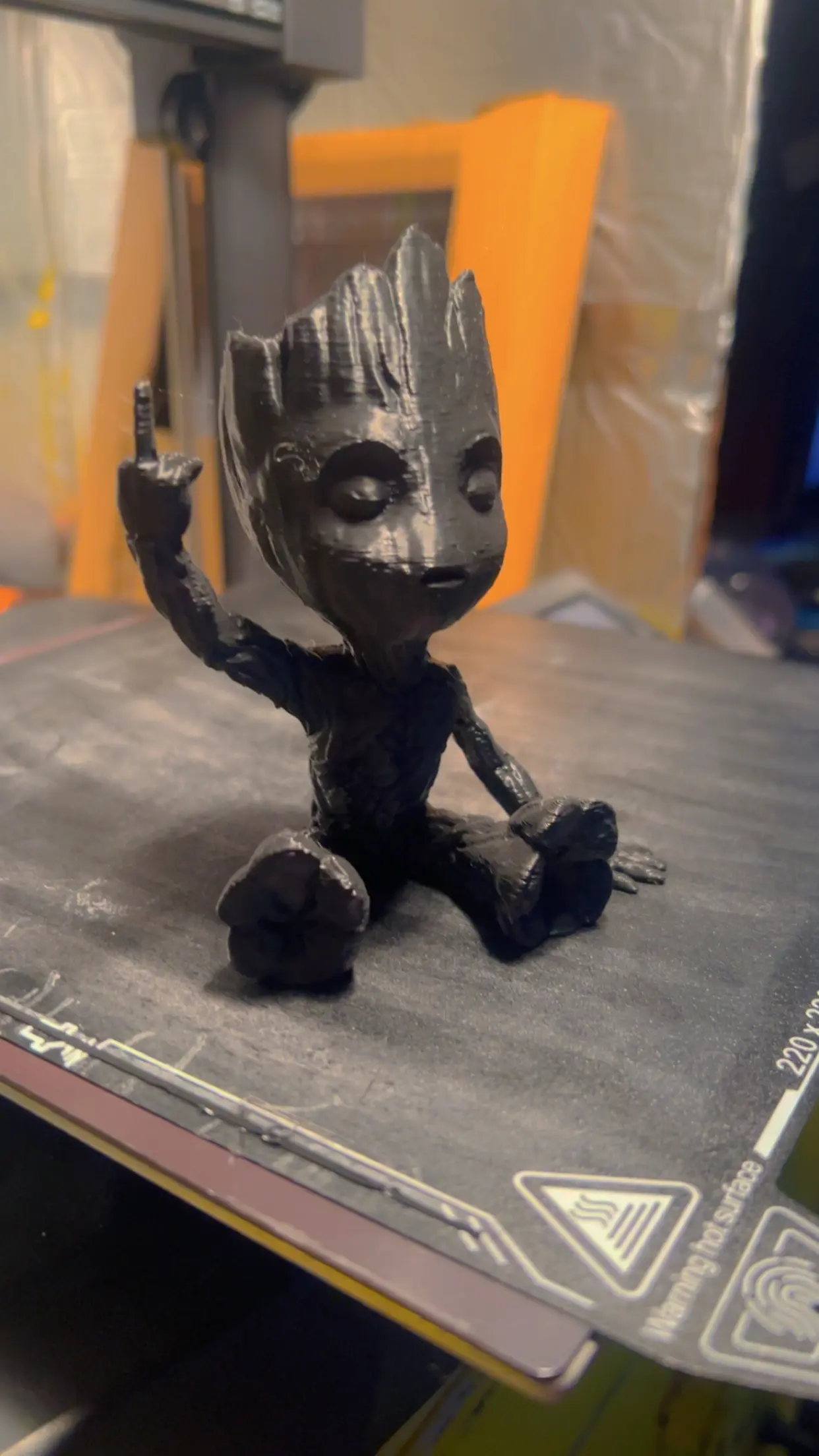 3D Printer Files | 3MF File | Groot Sticks The Finger | Creality Cloud