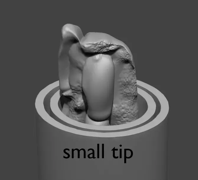 Characters & Creatures STL Download - Collapsing Middle Finger - Zombie ...