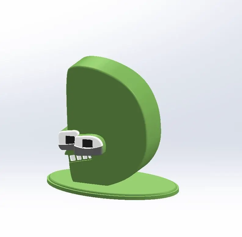 3D Printer Files | 3MF File | Letter D from alphabet lore & D with base ...