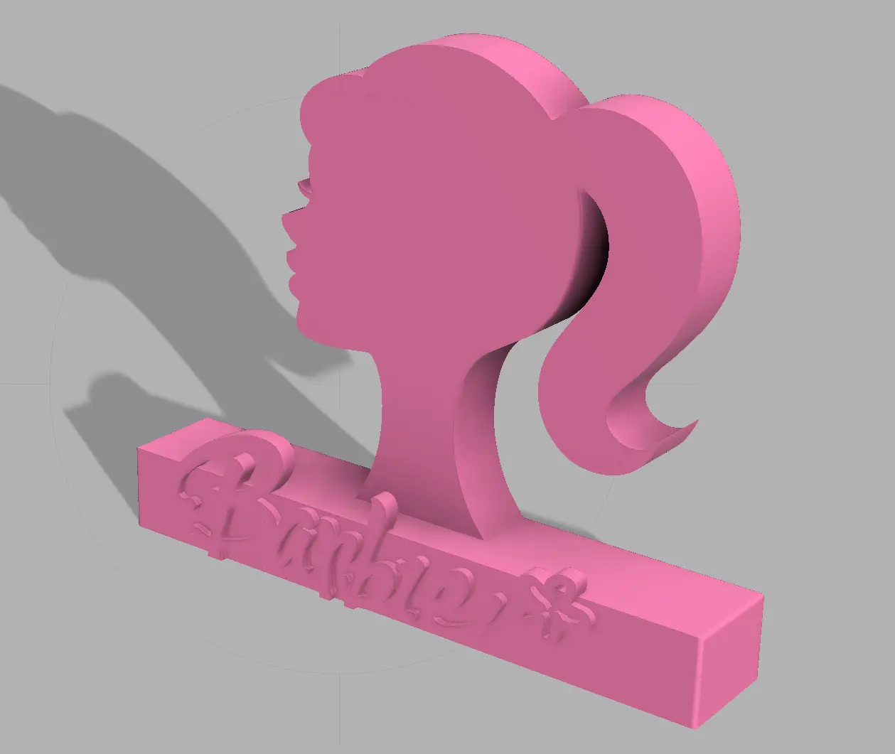 3D Printer Files | 3MF File | Barbie Silhouette Display Stand – 3D ...