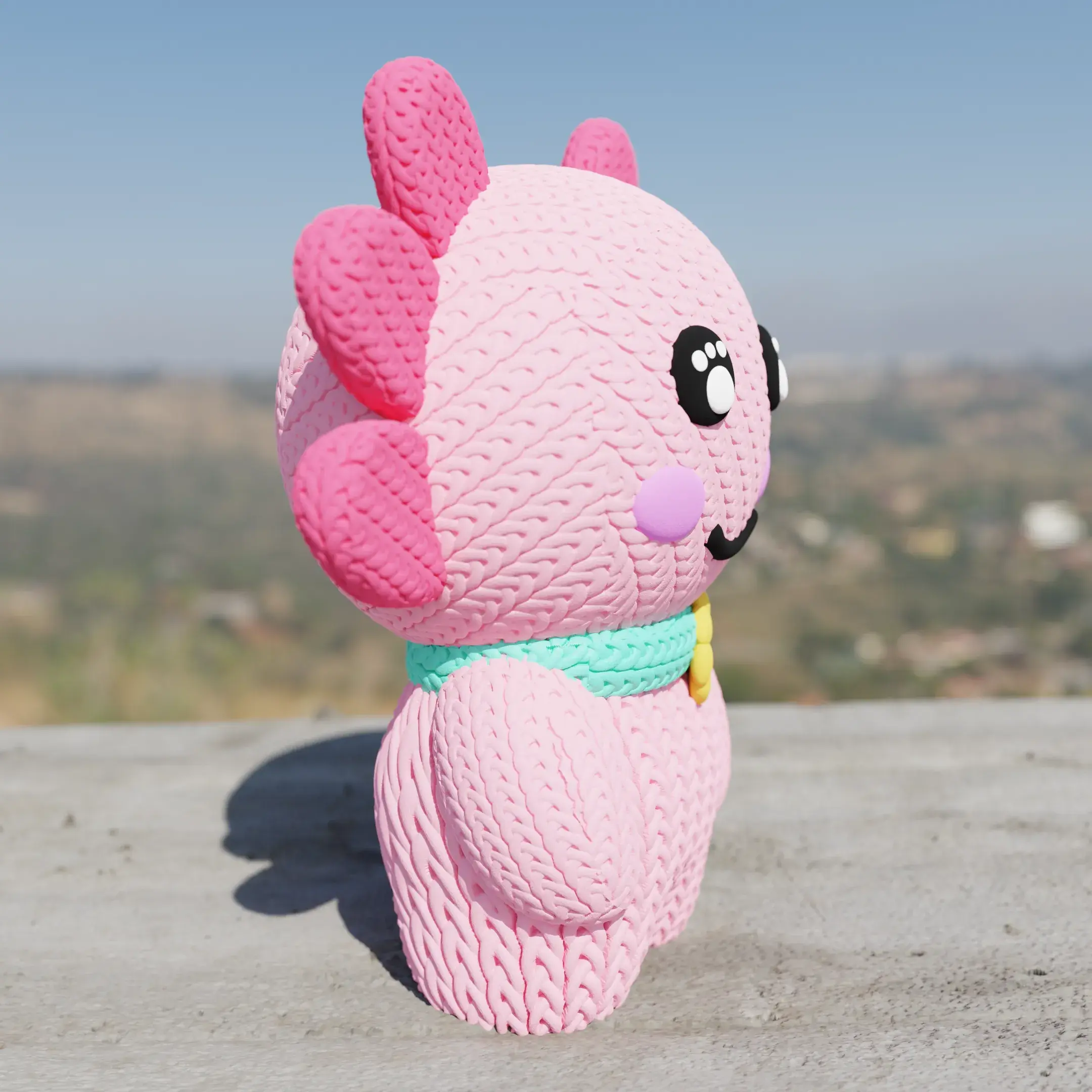 3D Printer Files | 3MF File | Knitted Axotol (cute) | Creality Cloud