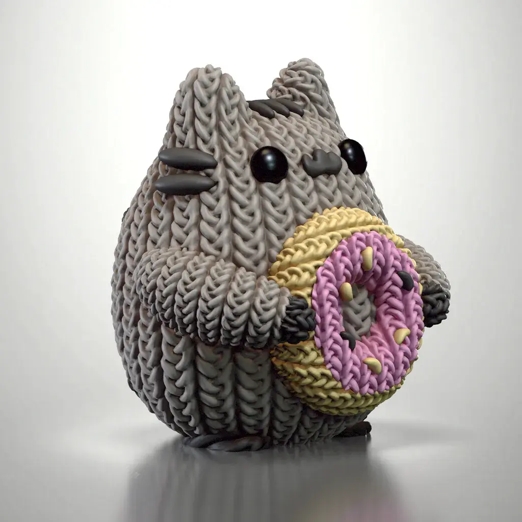 Characters & Creatures STL Descarga - Knitted Pusheen - Mighty prints