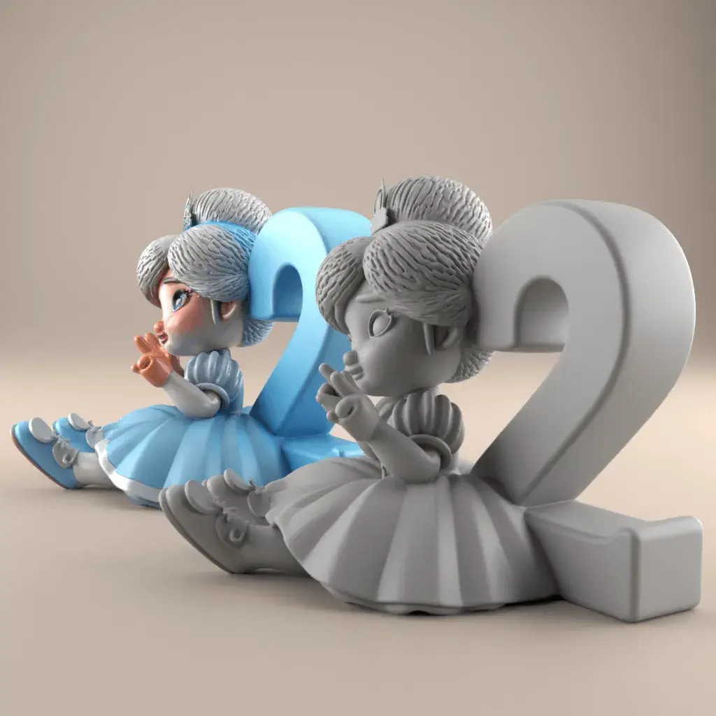 Other STL Download - Princess 2nd Birthday STLby HIve