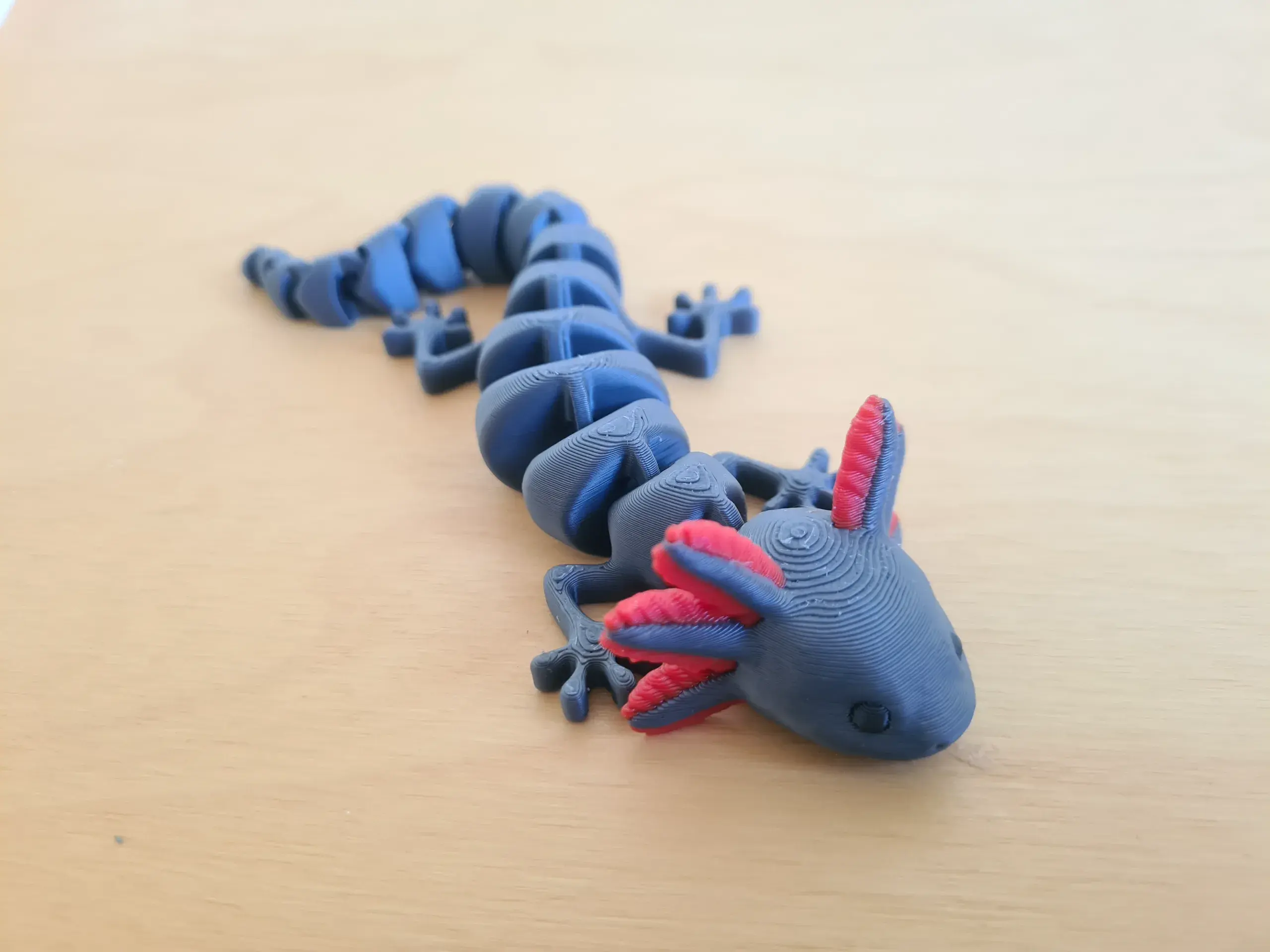 3D Printer Files | 3MF File | Articulated Axolotl (Multicolor ...