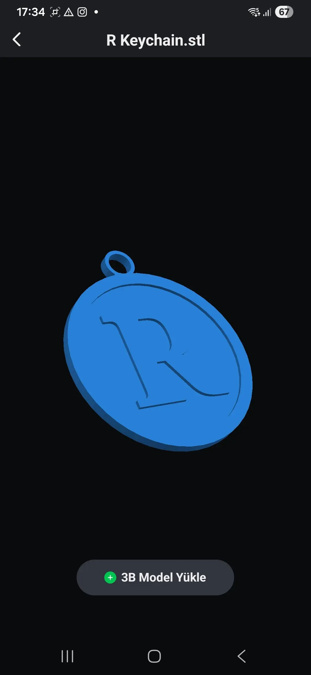 Free Other STL Download - R Keychainby FatihReyis1453