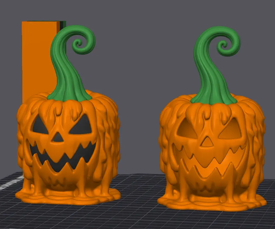 Home Decorations & Ornaments STL Download - melted pumpkinby GALAXIARUM 3D