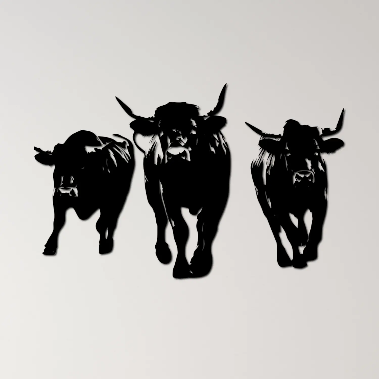 Digital Art STL Download - Bulls Wall Artby Ri0m0