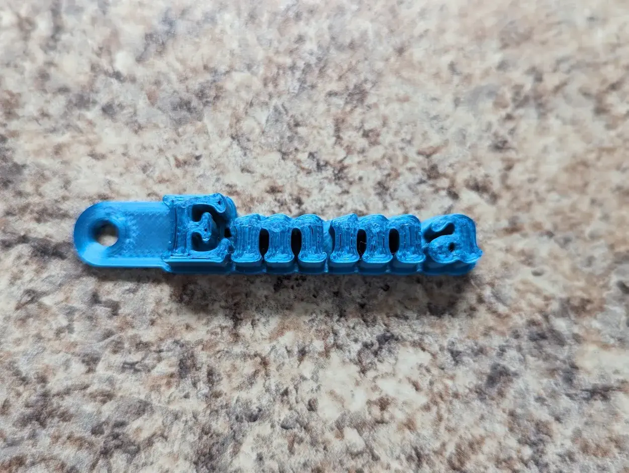 Jewelry & Accessories STL Download - Emma Keychainby Trash Can Guy