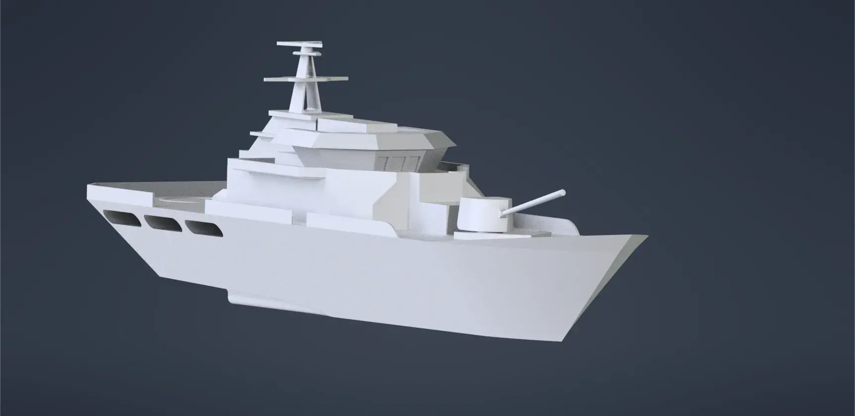3D Printer Files | 3MF File | Navy Boat | Creality Cloud