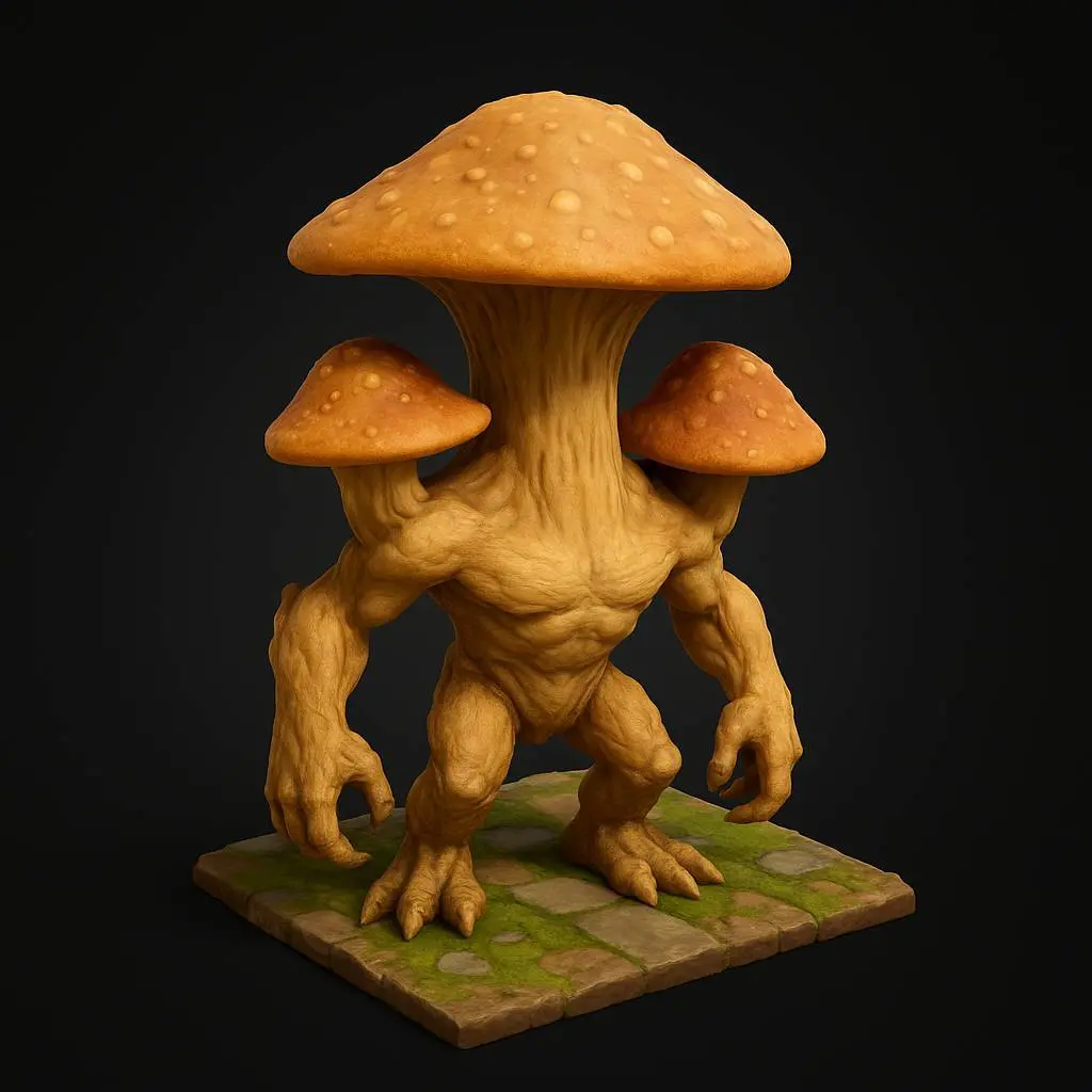 3D Printer Files | 3MF File | Mushroom Titan D&D tabletop rpg miniature ...