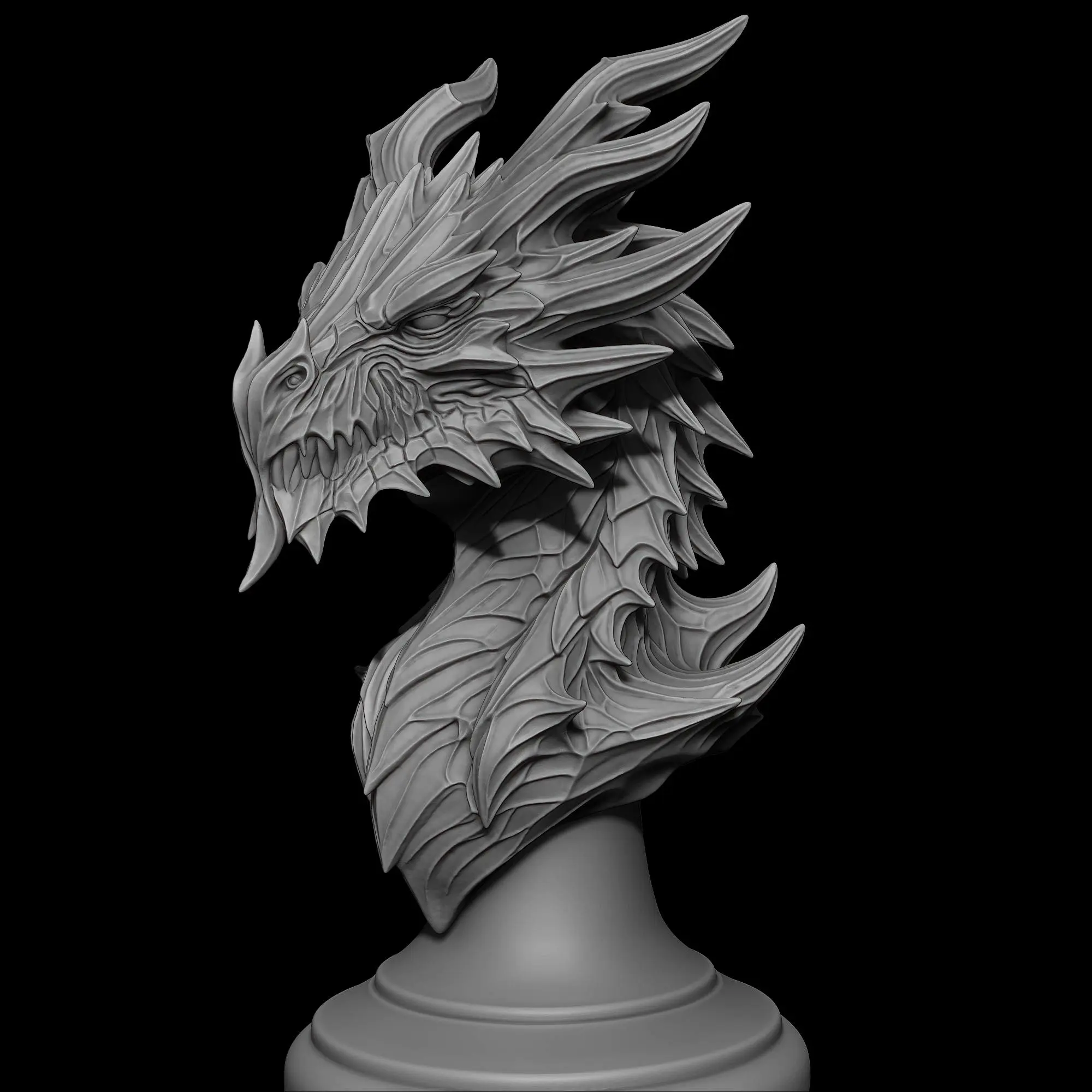 Sculptures & Artworks STL Download - Alduin the World‑Eater from Skyrim ...