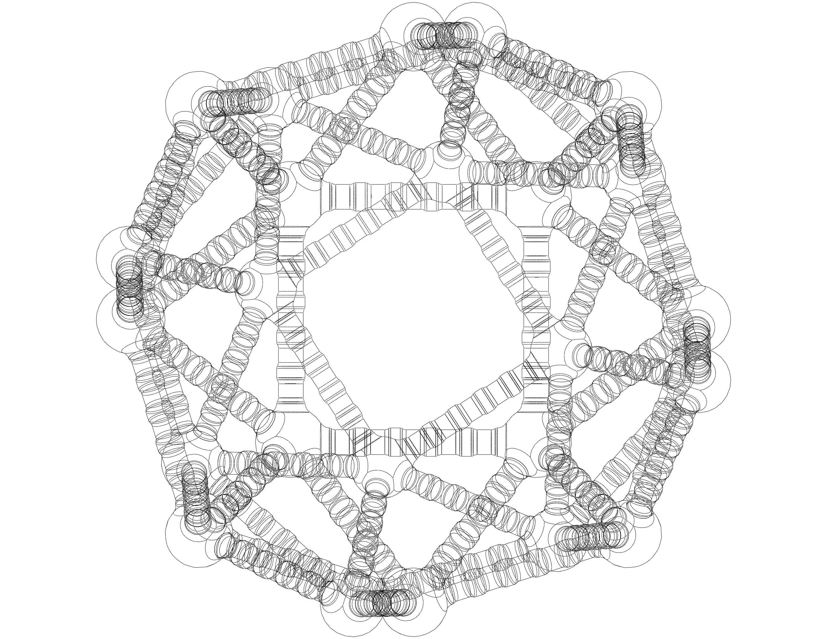 Badges & Coins STL Download - Snub Cube Structures with Atomsby MR AnyCAD