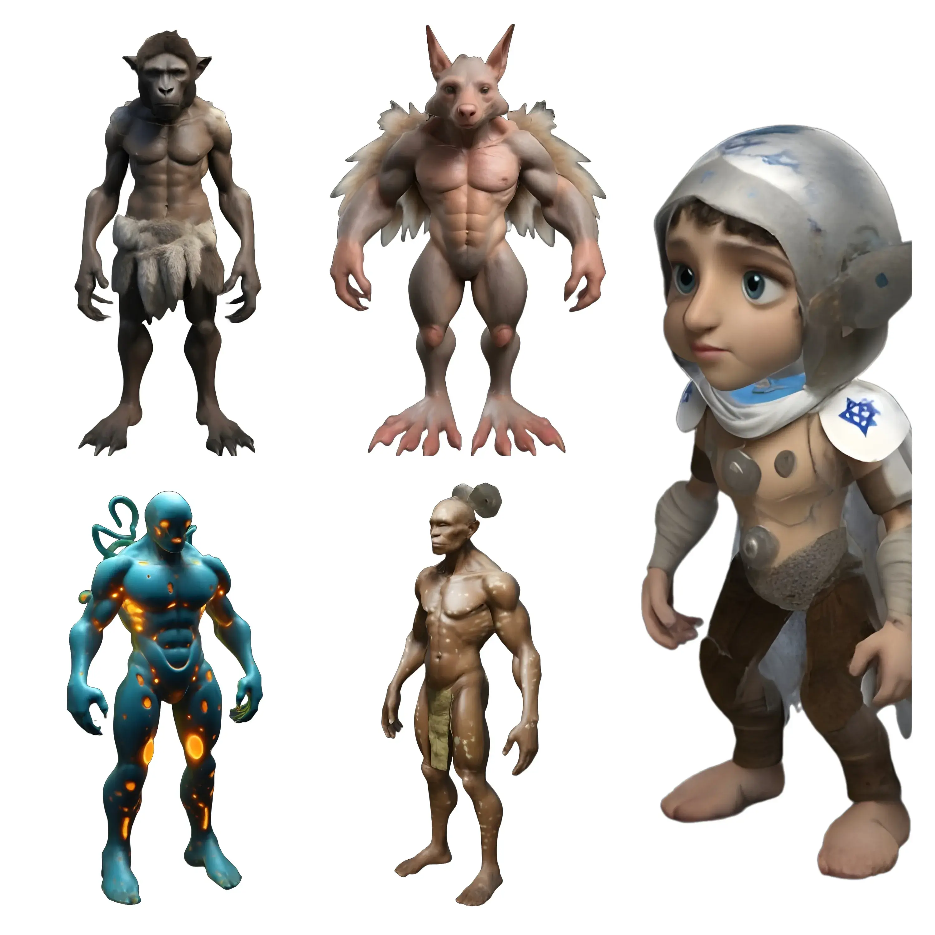 Characters & Creatures STL Download - Fantasy Creature Character ...