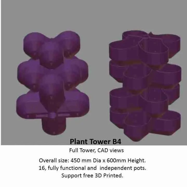 Multi-Storied Plant Tower B4 | 3D models download | Creality Cloud