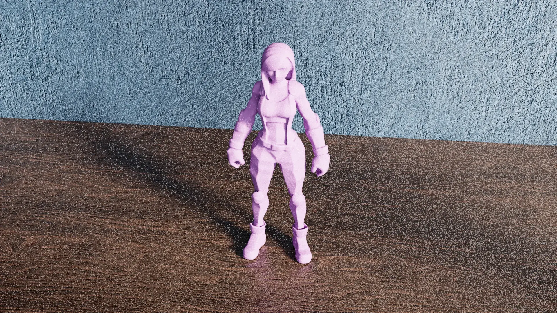 3D Printer Files | 3MF File | Low Poly Tifa Lockhart | Creality Cloud